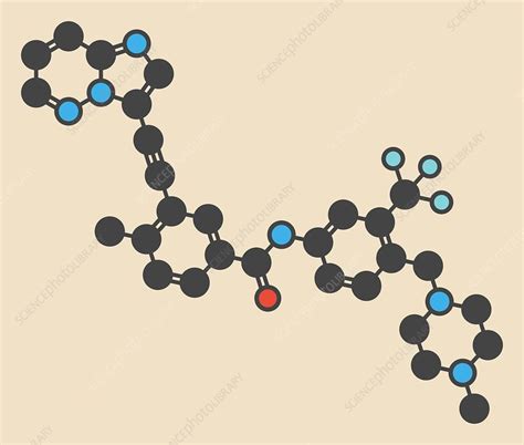 Ponatinib Cancer Drug Molecule Stock Image F013 0648 Science Photo Library