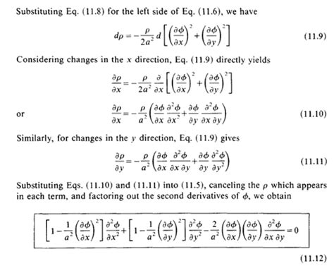 Differential Equation Of Motion For Steady Compressible Flow Pritamashutosh