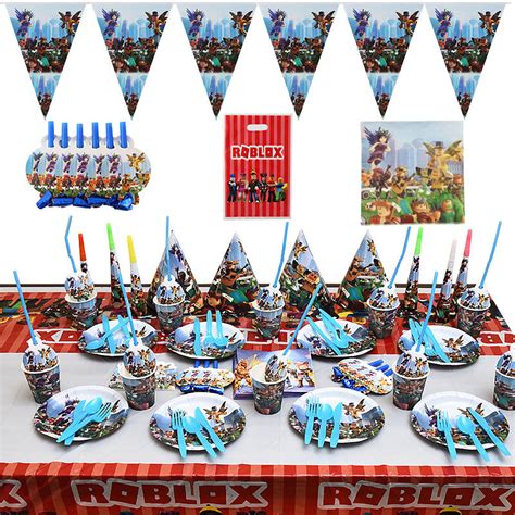 115pcs Roblox Birthday Party Decorations Partymart Nz