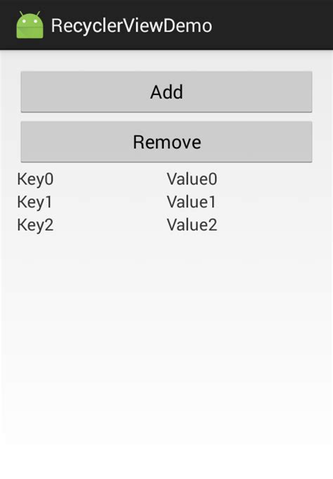 Android Recyclerview Example