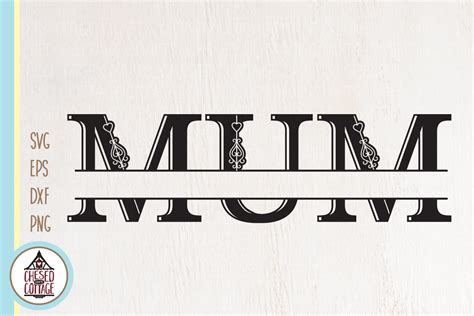 Mum Split Monogram Graphic By Chesed Cottage Crafts · Creative Fabrica