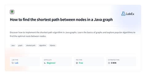 How To Find The Shortest Path Between Nodes In A Java Graph Labex