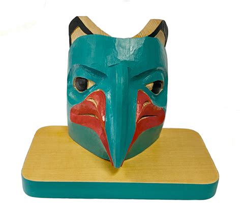 Miniature Tlingit Eagle Mask Stand Cheryls Trading Post Cheryls