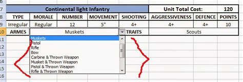 Miniature Player Creating A Army List Generator For Excel