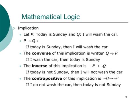 Mathematical Logic Part 1 Ppt