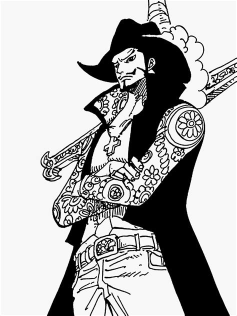 Juracule Mihawk Coloring Page Anime Coloring Pages