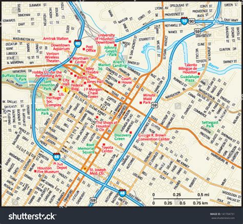 Map Of Downtown Houston