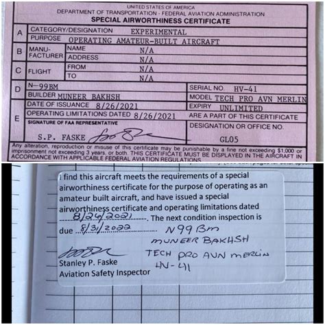 Muneer Bakhsh On Linkedin Today I Recieved The Faa Airworthiness
