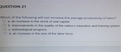 Solved Question 20 Transfer Payments Are A Excluded When