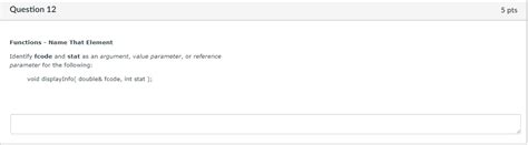Solved Question 12 Functions Name That Element Identify Chegg