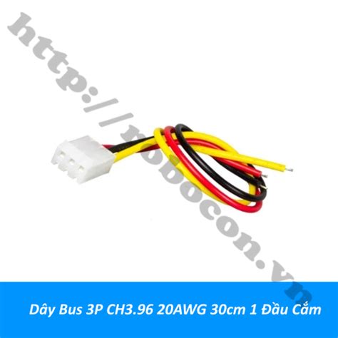 Co297 Dây Bus Header 3p Ch3 96 20awg 300mm 1 Đầu Cắm