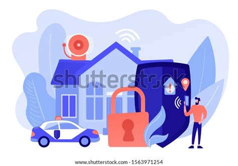 Safety Measures Unauthorized Access Prevention Security Stock Vector