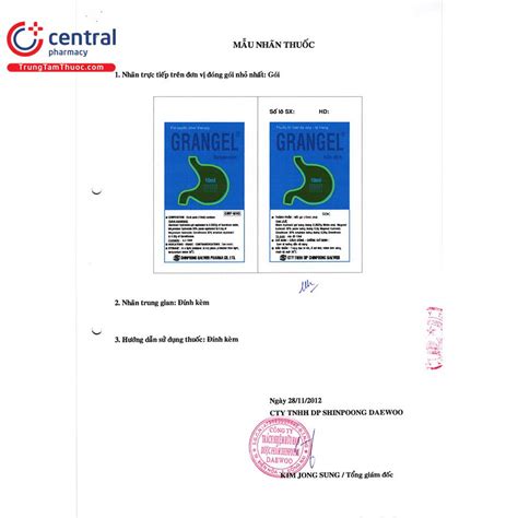 ChÍnh HÃng Thuốc Grangel điều Trị Trào Ngược Dạ Dày Thực Quản