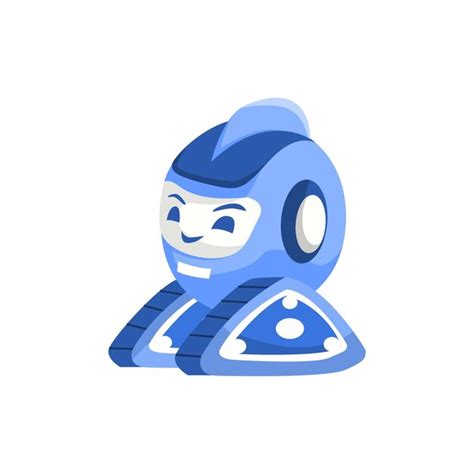 Premium Vector Cute Robot Assistant Character Illustration