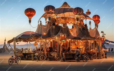 Premium Photo Best Art Installations At Burning Man Event
