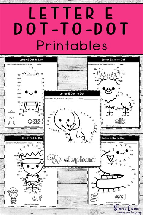 Letter E Connect The Dot Pages Free Homeschool Deals