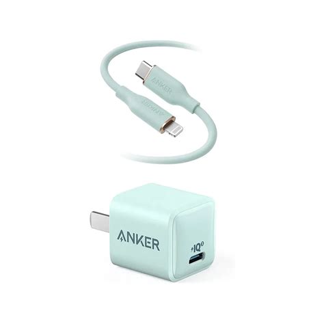 Anker Nano 20w Adapter With Powerline Iii Flow Lightning Cable