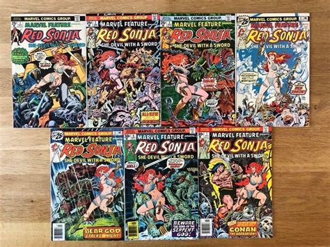 Red Sonja Complete Run Of Bronze Age Marvel Feature Catawiki