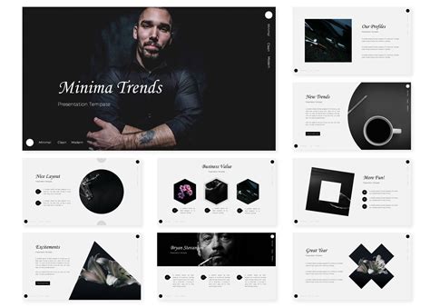 极简主义时尚ppt模板下载（pptx） 云瑞设计