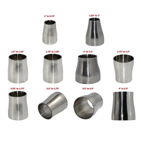 Welded Reducer Polishing Sanitary Fittings Sanitary Grade Welded