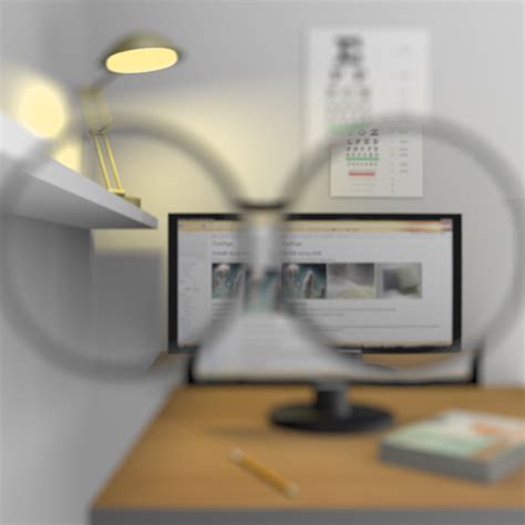 Astigmatism Vision Simulator