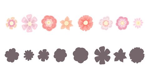 올바른 그림자를 찾으십시오 벡터 어린이 교육 게임 꽃에 적합한 검은 실루엣을 찾으십시오 파스텔 색상의 만화 순진한 꽃 실루엣에 대한 스톡 벡터 아트 및 기타 이미지 Istock