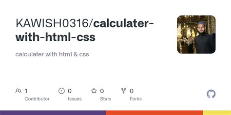 Github Kawish0316calculater With Html Css Calculater With Html And Css