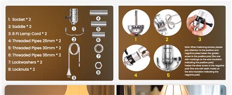 Lustaled 2pack Lamp Rewire Kit Antique Lamp Repair Kit Table Lamp