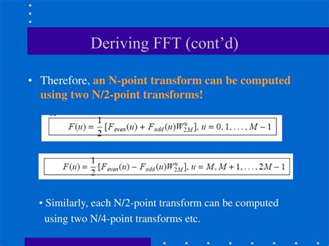 Ppt Fast Fourier Transform Fft Section 4 11 Powerpoint