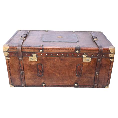 Vintage Luggage Box Steamer Trunk Coffee Table For Sale At 1stdibs