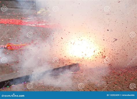 Exploded Firecrackers Stock Image Image Of China Spark 13202459