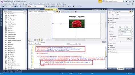 Image Fading Application In Uwp