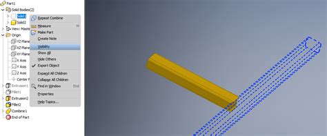 Solved Cut One Solid Body Using Another Solid Body As The Profile Autodesk Community