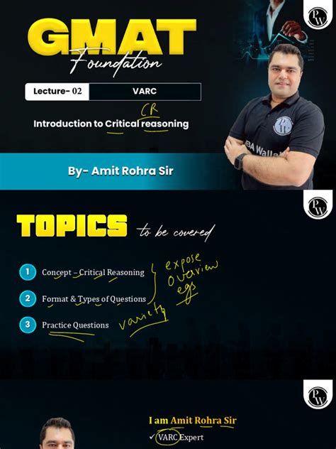 varc 02 class notes gmat foundation 2024 pdf argument critical thinking