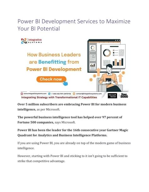 PPT Power BI Development Services To Maximize Your BI Potential PowerPoint Presentation ID