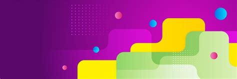 Premium Vector Abstract Colorful Banner Background Gradient Dynamic Vibrant Geometric Vector