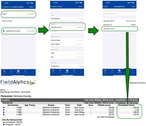 Applicator Summary Report Fieldalytics Help