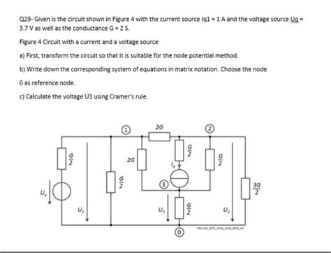 Solved Q29 Given Is The Circuit Shown In Figure 4 With The Chegg Com