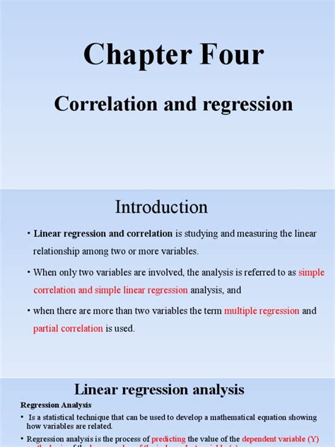 Regression And Correlation Pdf Regression Analysis Scatter Plot