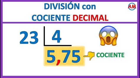 Divisiones Con Cociente Decimal En 5º Primaria Joguar