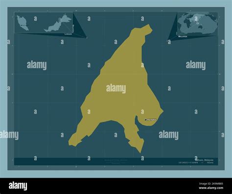 Labuan Federal Territory Of Malaysia Solid Color Shape Locations And