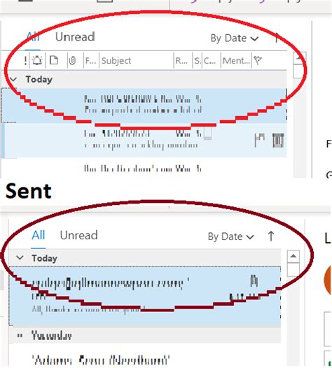 Help Sender Names Not Showing In INBOX And Now Has A Toolbar But The