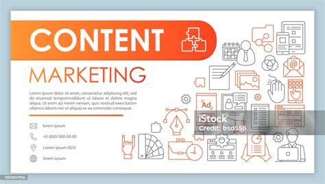 콘텐츠 마케팅 배너 명함 템플릿 Smm 카피 라이팅 전화 이메일 회선 아이콘과 회사 연락처 프로모션 캠페인 광고 프리젠 테이션 웹 페이지 아이디어 기업 인쇄 레이아웃