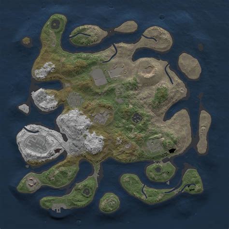Procedural Map Rust Map Just Wiped Procedural Map Rust Map Just Wiped