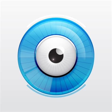 Premium Vector Abstract Techno Eye Vector Illustration