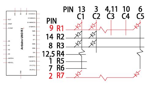 Multiplexing A Dot Matrix