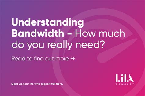 Understanding Bandwidth How Much You Really Need LILA Connect