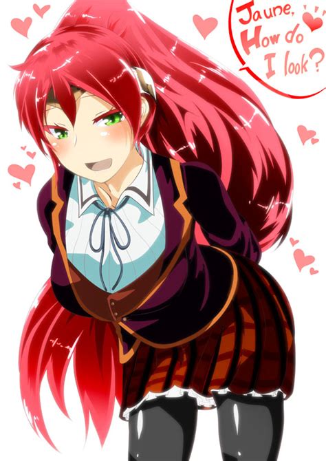 Jaune How Do I Look Pyrrha Grip Aka Bompay On Pixiv R Rwby