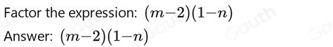 Solved Factorise M 2 N M 2 [math]