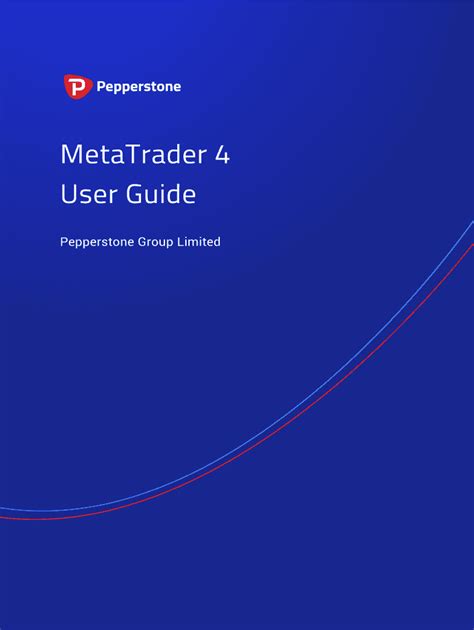 Fillable Online Metatrader 4 User Guide The Pepperstone Mt4 Client Terminal Platform Is